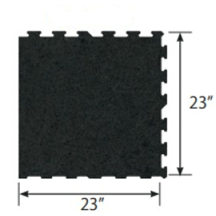 Ecore Athletic | Basic Fit - Interlocking Tile - Basic Black