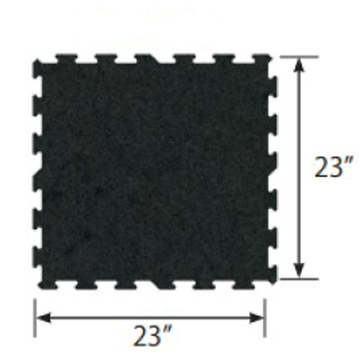 Ecore Athletic | Basic Fit - Interlocking Tile - Basic Black
