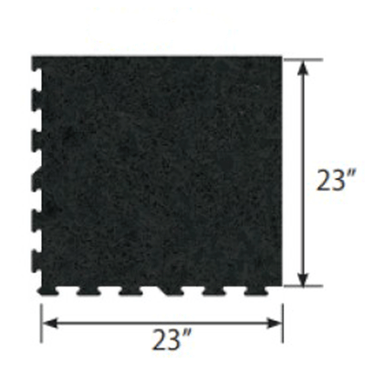 Ecore Athletic | Basic Fit - Interlocking Tile - Basic Black